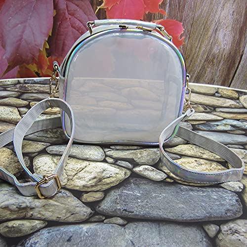 Transparent PVC Messenger Bag Women Mini Jelly Clear Shoulder Phone Bags