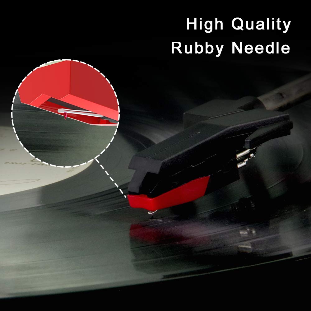 Record Player Needle, Turntable Diamond Stylus Needles for Vinyl Record Player (4 Pack