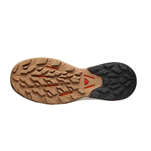 Salomon Men's OUTPULSE Hiking Shoes for Men, Wrought Iron/Bleached Sand/Vibrant Orange, 10.5