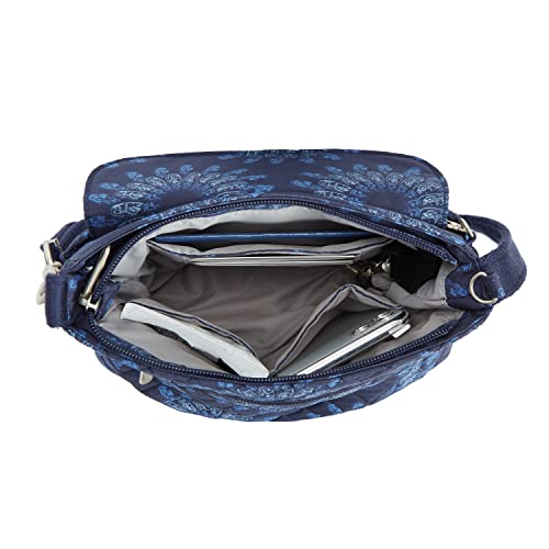 Travelon Anti-Theft Classic Mini Shoulder Bag, Geo Sunflower