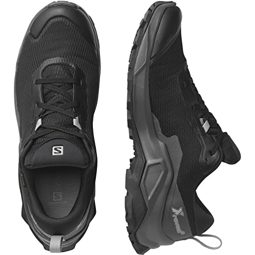 Salomon X Reveal 2 Gore-TEX Hiking Shoes for Men Climbing, Black/Magnet/Quiet Shade, 8