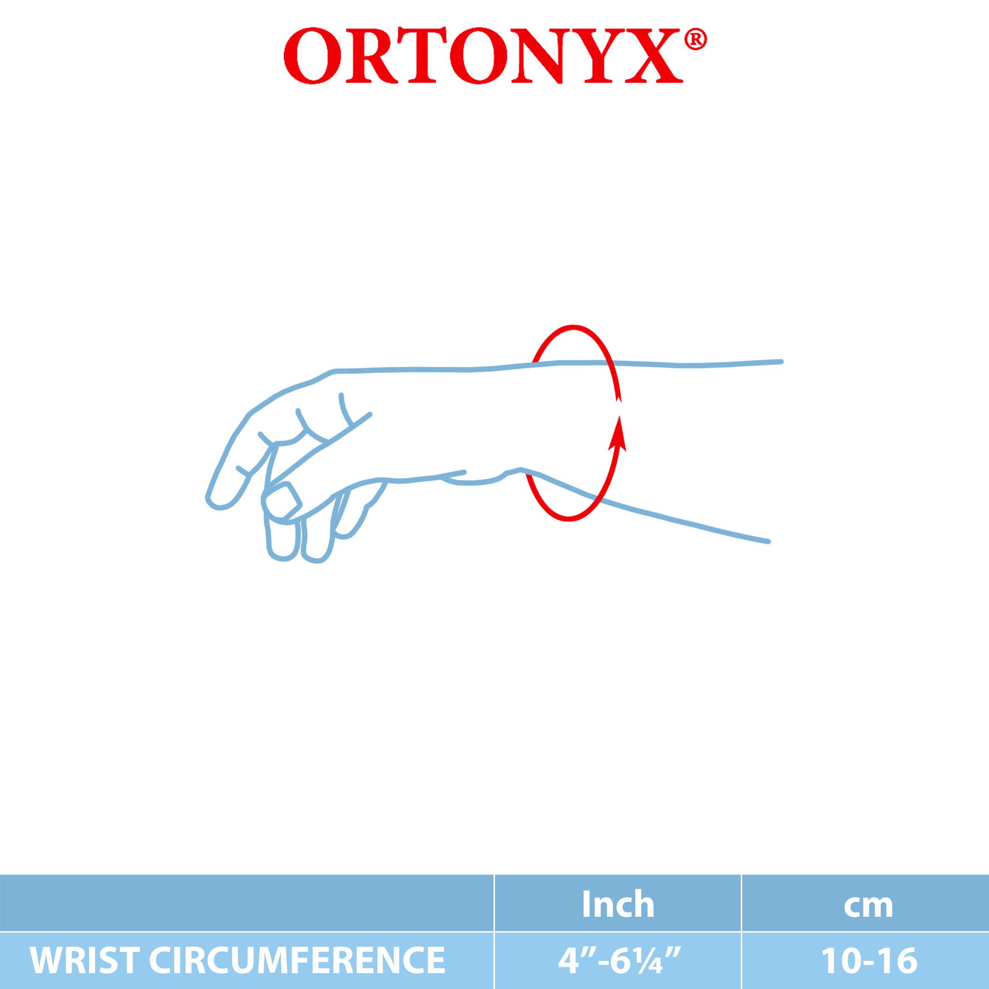 ORTONYX Kids Wrist Support Immobilider Brace with Splint / ACJB2302GRN