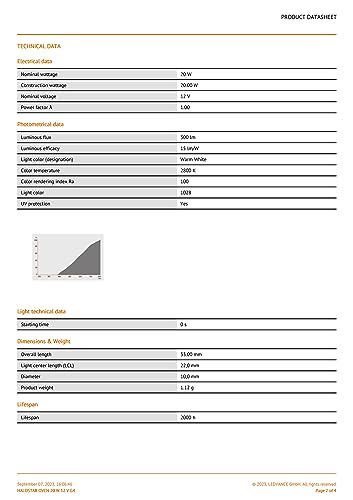 Osram Northstar AV P-VIP 150/1.0 P22 Bare Lamp Replacement