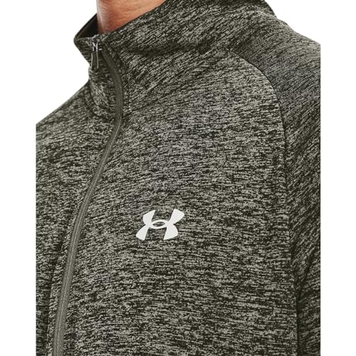 Under Armour Men's Tech 2.0 1/2 Zip-Up T-Shirt , (391) Marine OD Green / Black / White, X-Large Tall