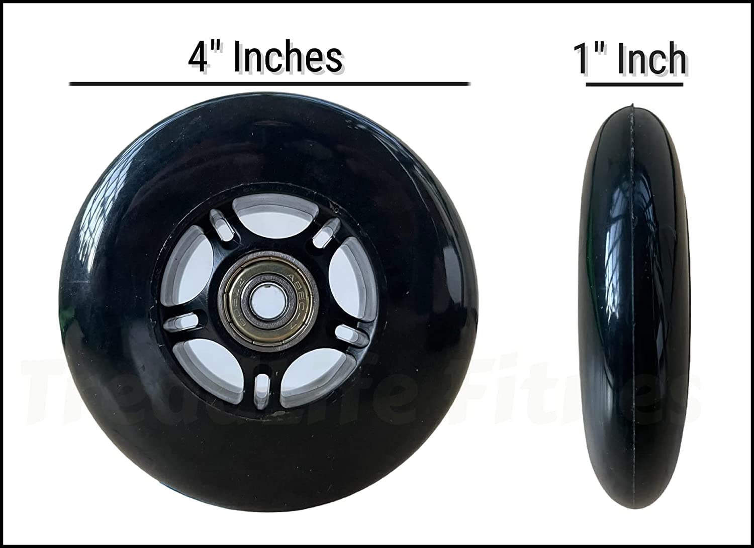 TreadLife Fitness Elliptical Replacement Wheel - Part Number 205979 - Compatible with Reebok RL900 RBE09951 (2 - Pack)