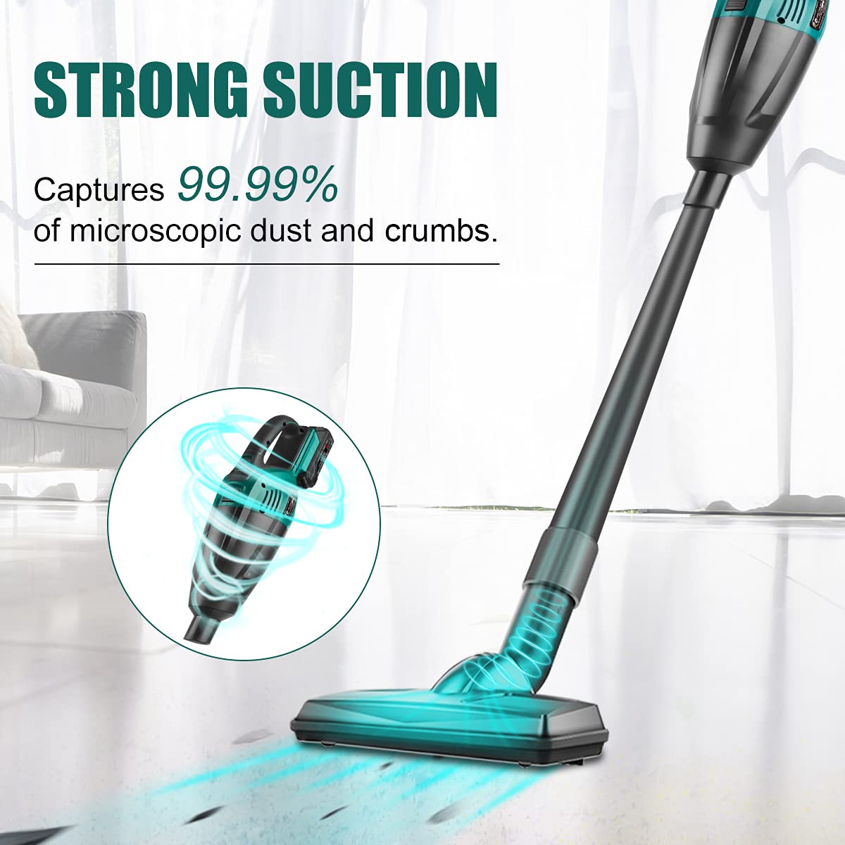 NEU MASTER 「Tool Only」 Cordless Vacuum Cleaner, 4 in 1 Stick Vacuum Cleaner Kit, Powerful Lightweight Portable Handheld Vacuum