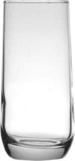 Vikko 12 Ounce Drinking Glasses | Pretty Cups for Water, Juice, Soda, etc. – Thick and Durable Glass – Dishwasher Safe – Set of 6 Large Clear Glass Water Tumblers – 2.5” Diameter x 5.5” Tall