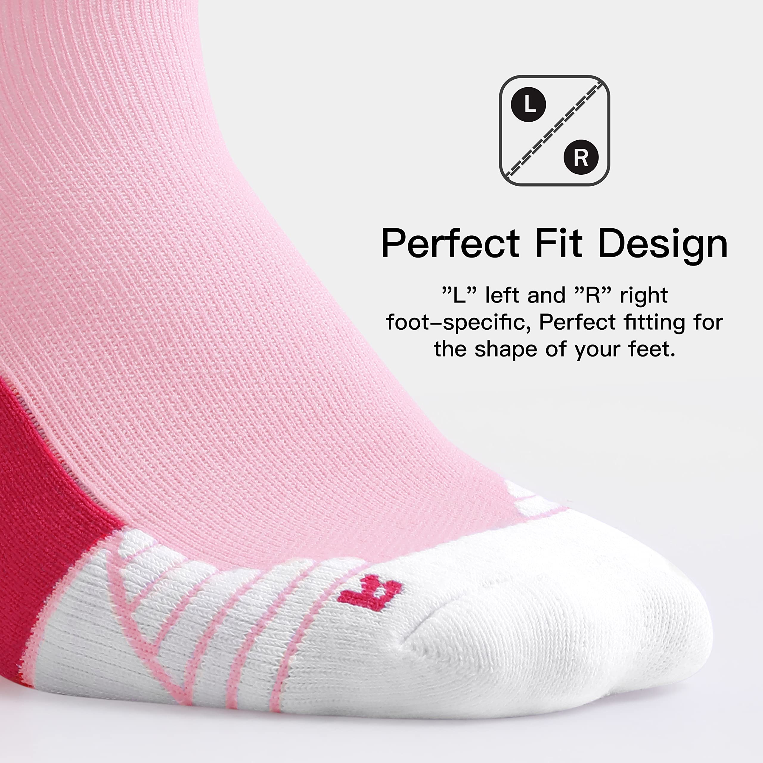 WANDER Women's Athletic Running Socks 7 Pairs Thick Cushion Ankle Socks for Women Sport Low Cut Socks 10-12