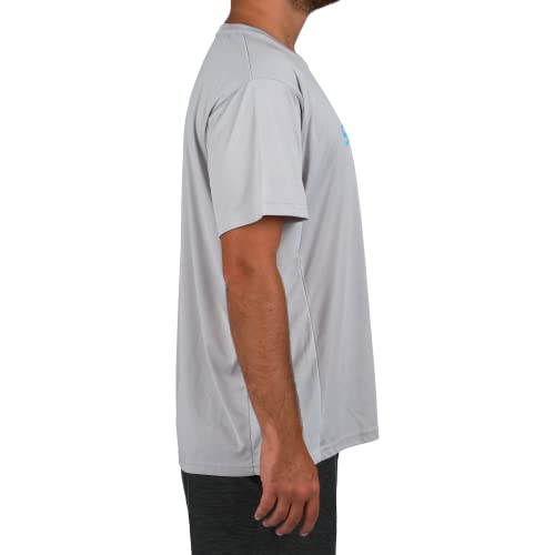 SHIMANO Fishing Short Sleeve Tech Tee - Gray, XL [ATEEVAPSSXLAGY]