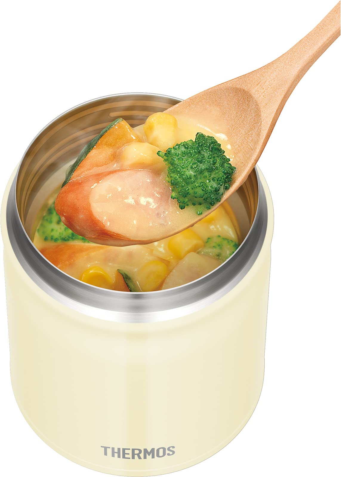 Thermos JBT-301 CRW Vacuum Insulated Soup Jar, 10.1 fl oz (300 ml), Cream White
