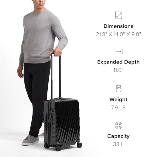 TUMI - 19 Degree International Expandable 4 Wheeled Carry-On - Hard Shell Suitcase - 21.8" X 14.0" X 9.0" - Hibiscus