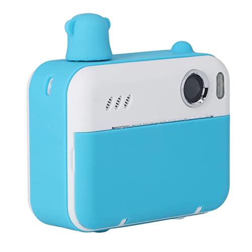 Printing Camera for Kids, Thermal Printing Camera LCD Screen for School (Sky Blue)