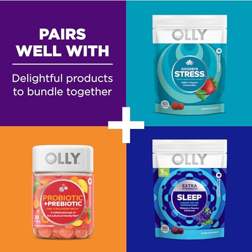 OLLY Sleep Immunity Melatonin Gummy, Vitamin C, Zinc, Echinacea, 3mg Melatonin, Immune and Sleep Support, Berry - 36