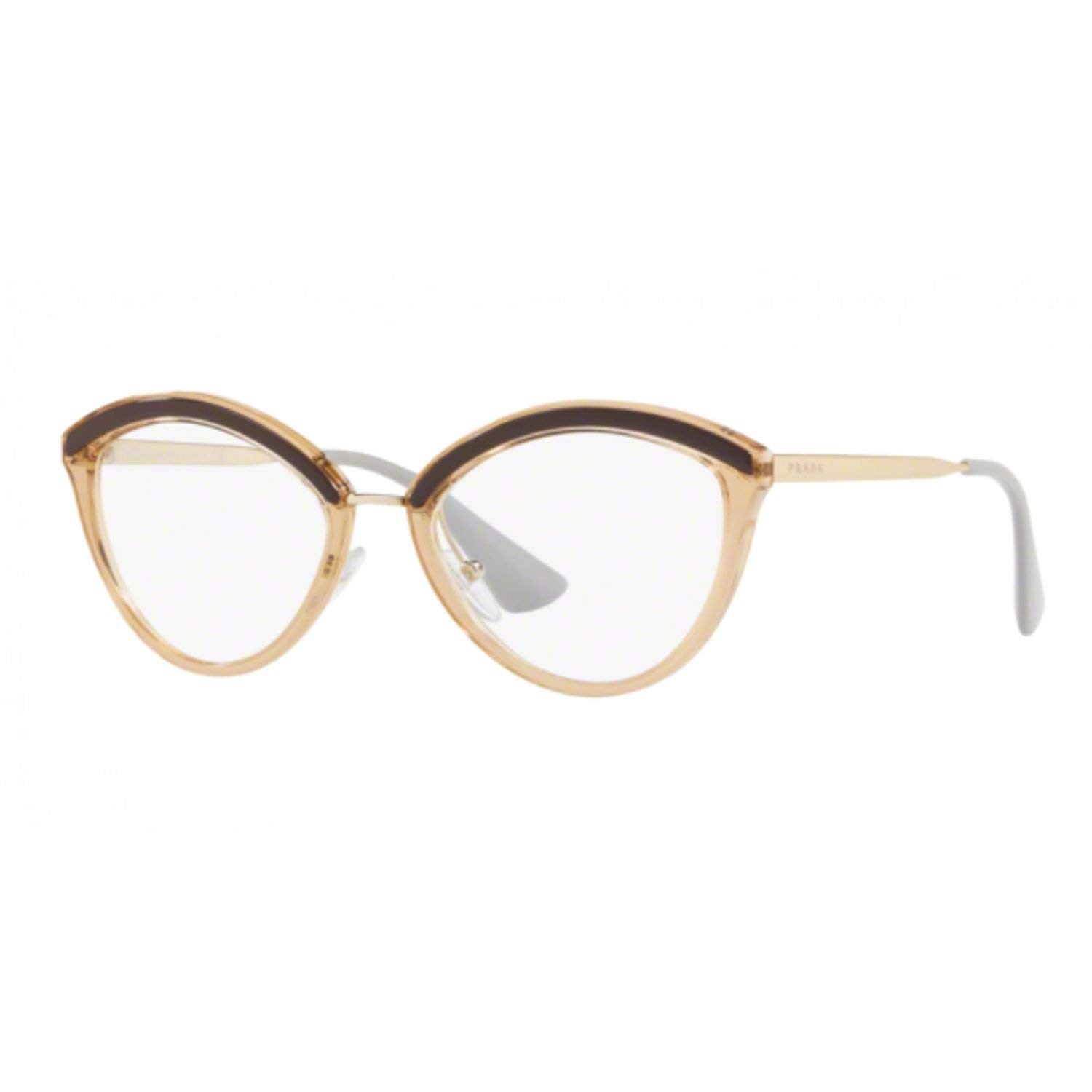 Prada PR 14UV - KOF1O1 Eyeglass Frame CATWALK BROWN/ANTIQUE PINK w/DEMO LENS 52mm