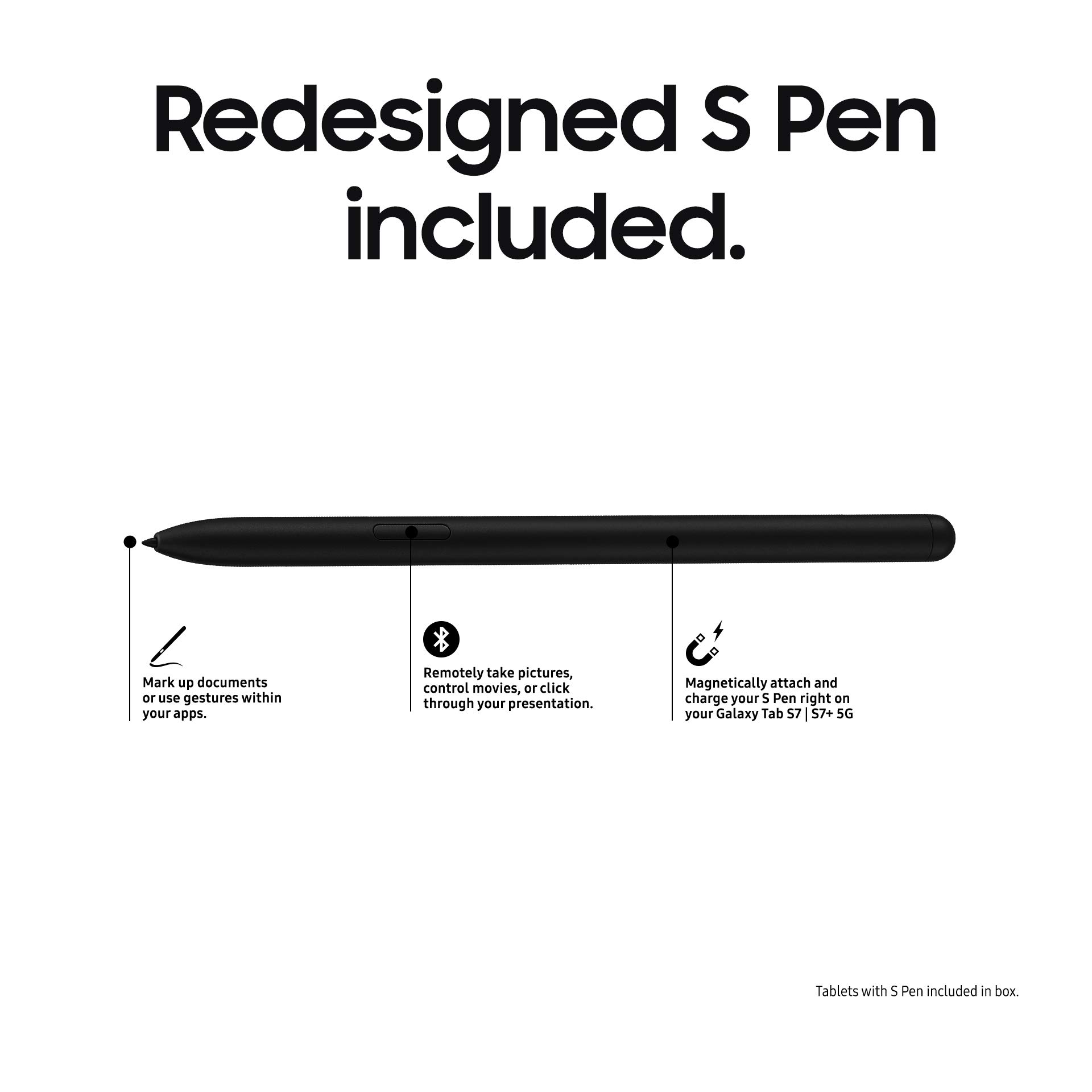 Samsung Galaxy Tab S7 | S7+ S Pen, Mystic Black