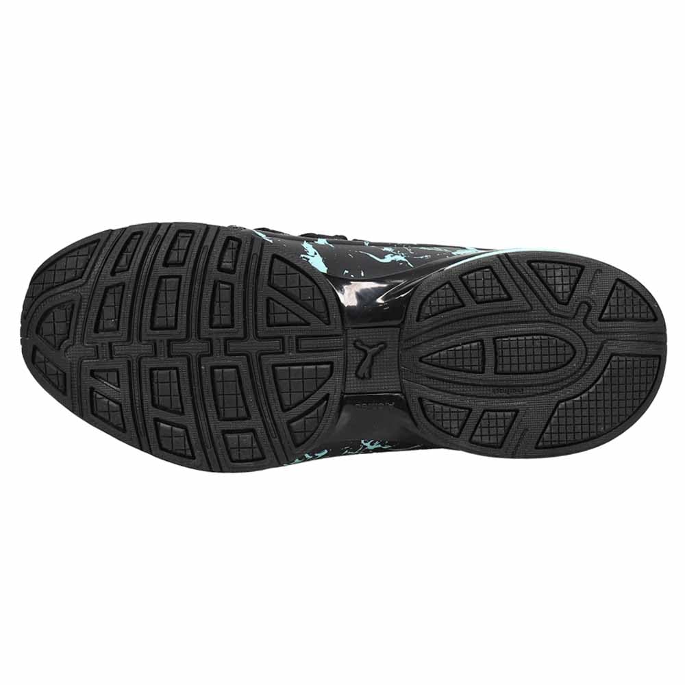 Puma Womens Axelion Marble Training Sneakers Shoes - Black - Size 7.5 M