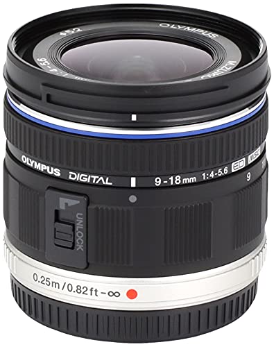OLYMPUS OM SYSTEM M ED 9-18mm f/4.0-5.6 micro Four Thirds Lens for Olympus and Panasonic Micro Four Third Interchangeable Lens Digital Camera - International Version (No Warranty)