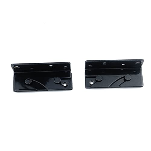 T Tulead Bed Rail Brackets Cold-Rolled Steel Bed Rail Fittings Bed Frame Connectors 3.3-Inch Bed Rail Hooks,with Screws