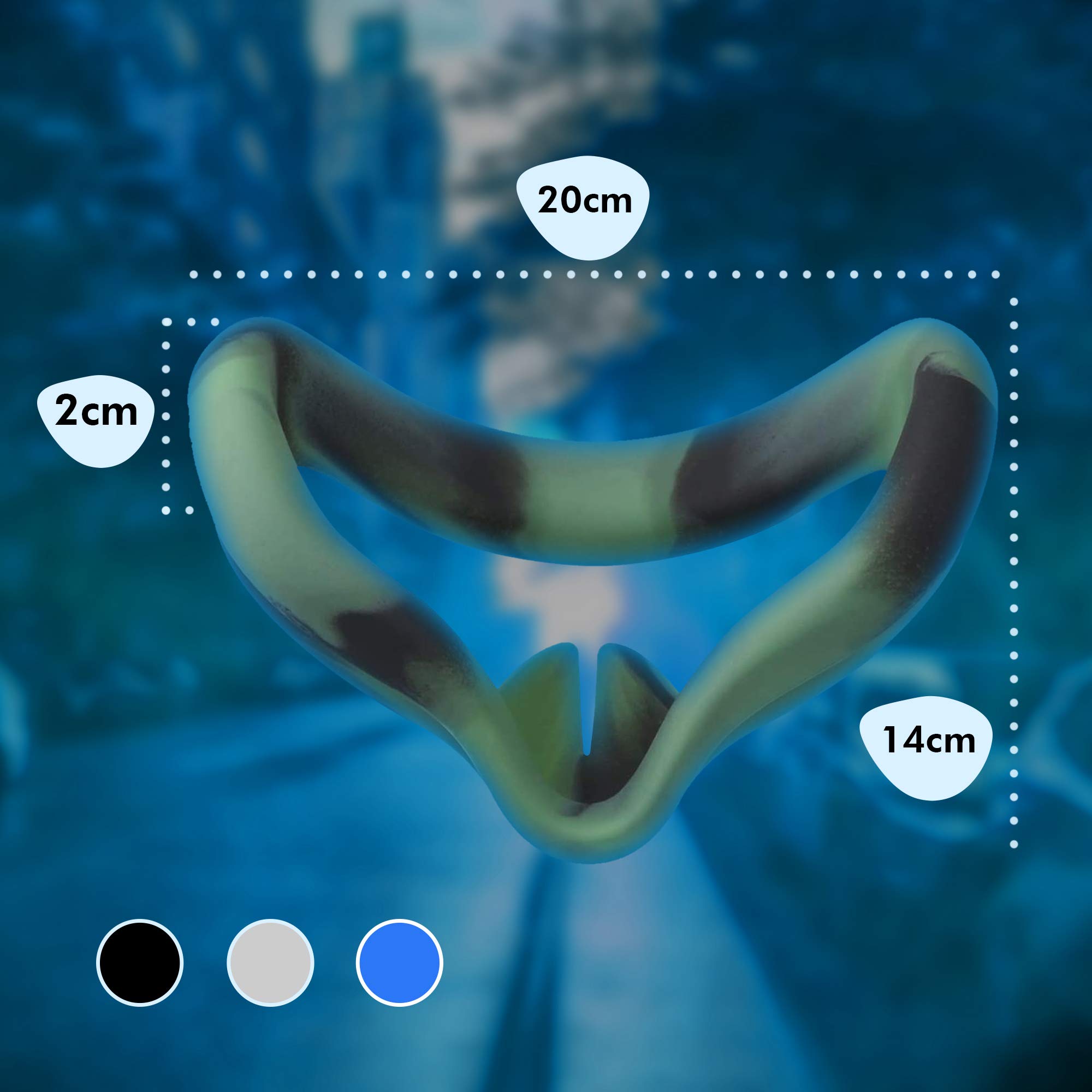 VR Silicone Cover for Oculus Quest 2 - Washable Sweat-Proof Anti-Leakage Light Blocking (Camo)