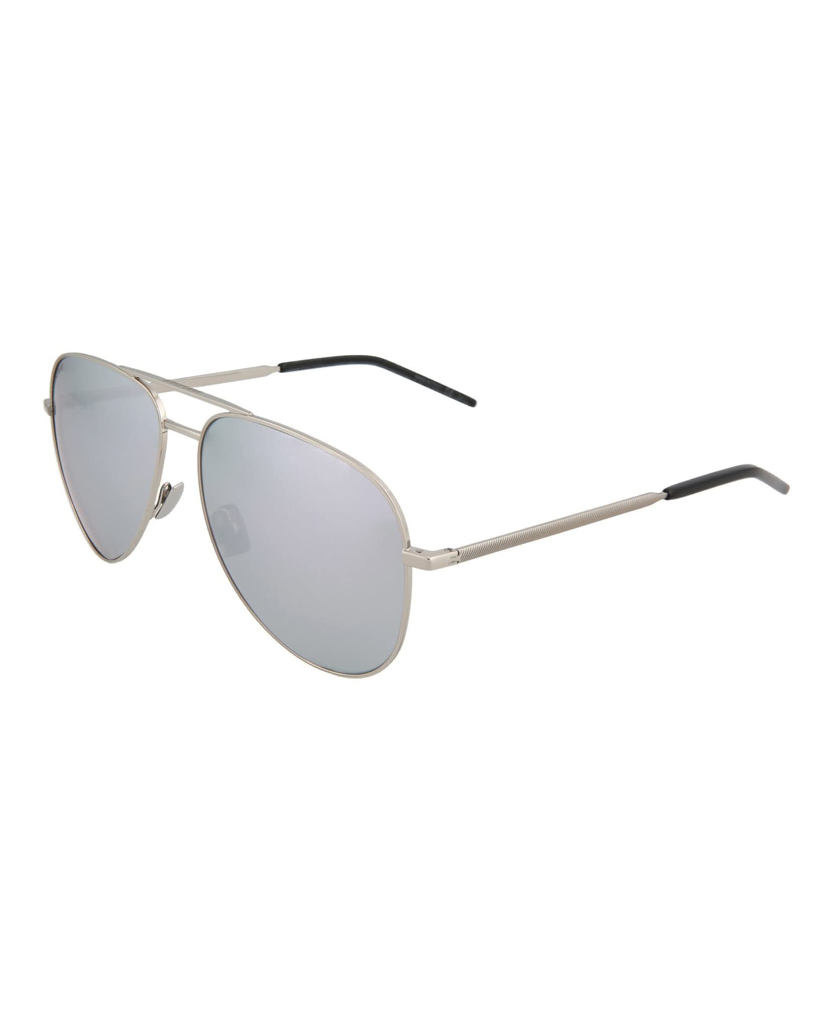 Saint Laurent Silver Pilot Unisex Sunglasses CLASSIC 11 FOLK 003