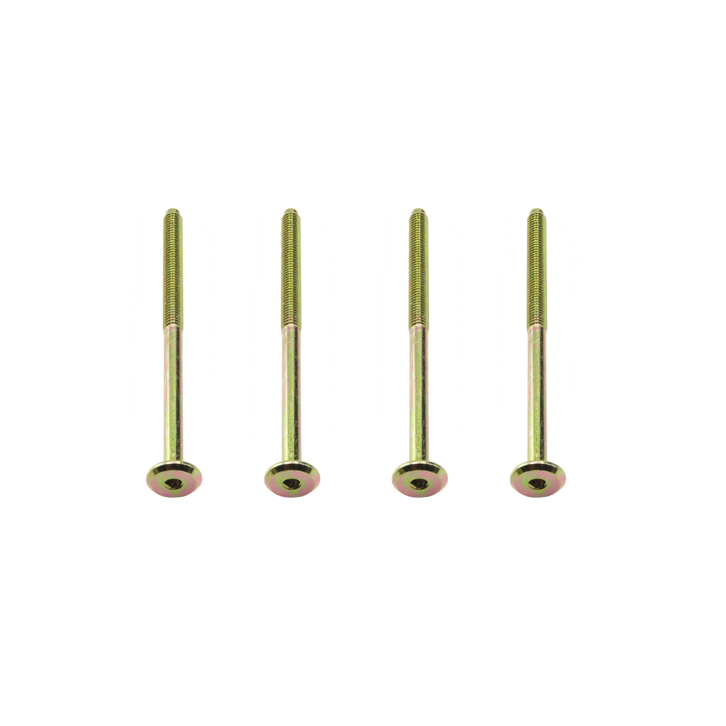 The Bed Slats Company M6 6mm 130mm Long Furniture Connecting Bolts – Hex Allen Key Flathead for Beds, Cots and Furniture Assembly