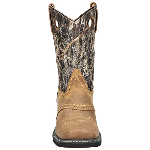 Smoky Mountain Boots Women's Pawnee Western Boots, Brown Oil Distress/Camo, 9.5