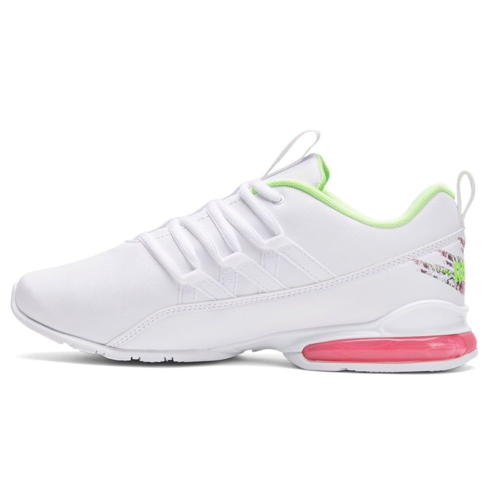 PUMA Womens Riaze Prowl Safari Wide Running Sneakers Shoes - White - Size 9 W