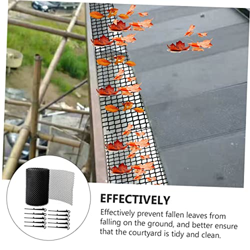 NOLITOY 3 Sets Anti-Falling Net Filters Kn Filter Fence Mesh Netting Gutter Brush Net Cover Leaves Gutter Cover Fence Gutter Guard Roof Mesh Strainer Plastic Gutter Guard Leaf 15c Bird Net