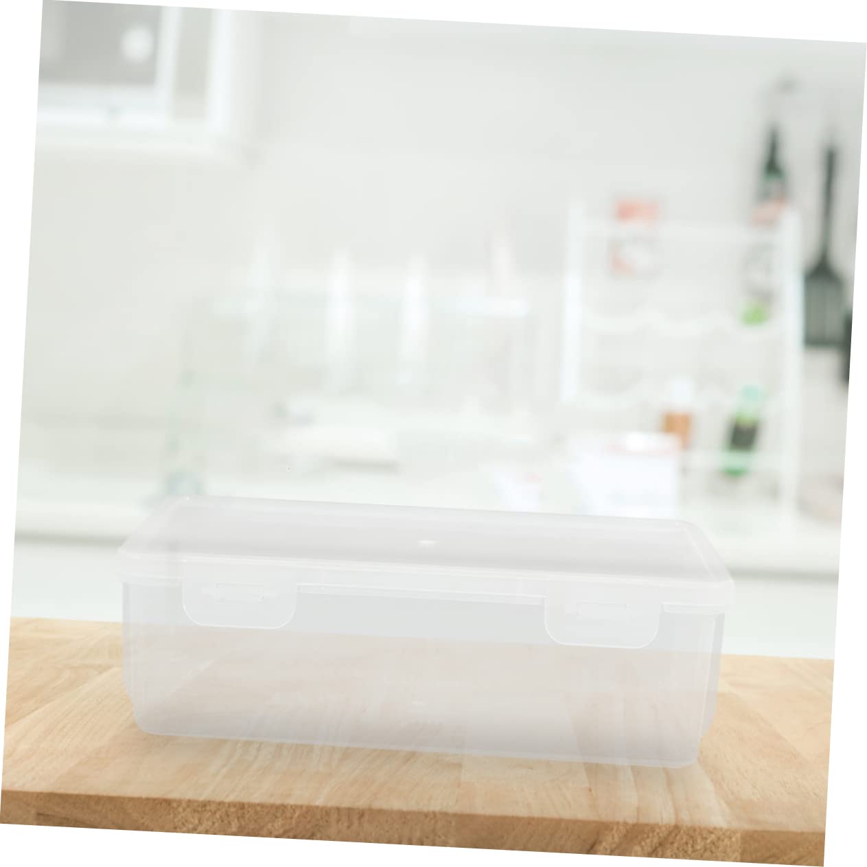 NOLITOY 3Pcs bread storage box loaf cake containers bread container freezer containers fruit refrigerator container toast keeper toast bread kitchen storage holder plastic tea fruit box