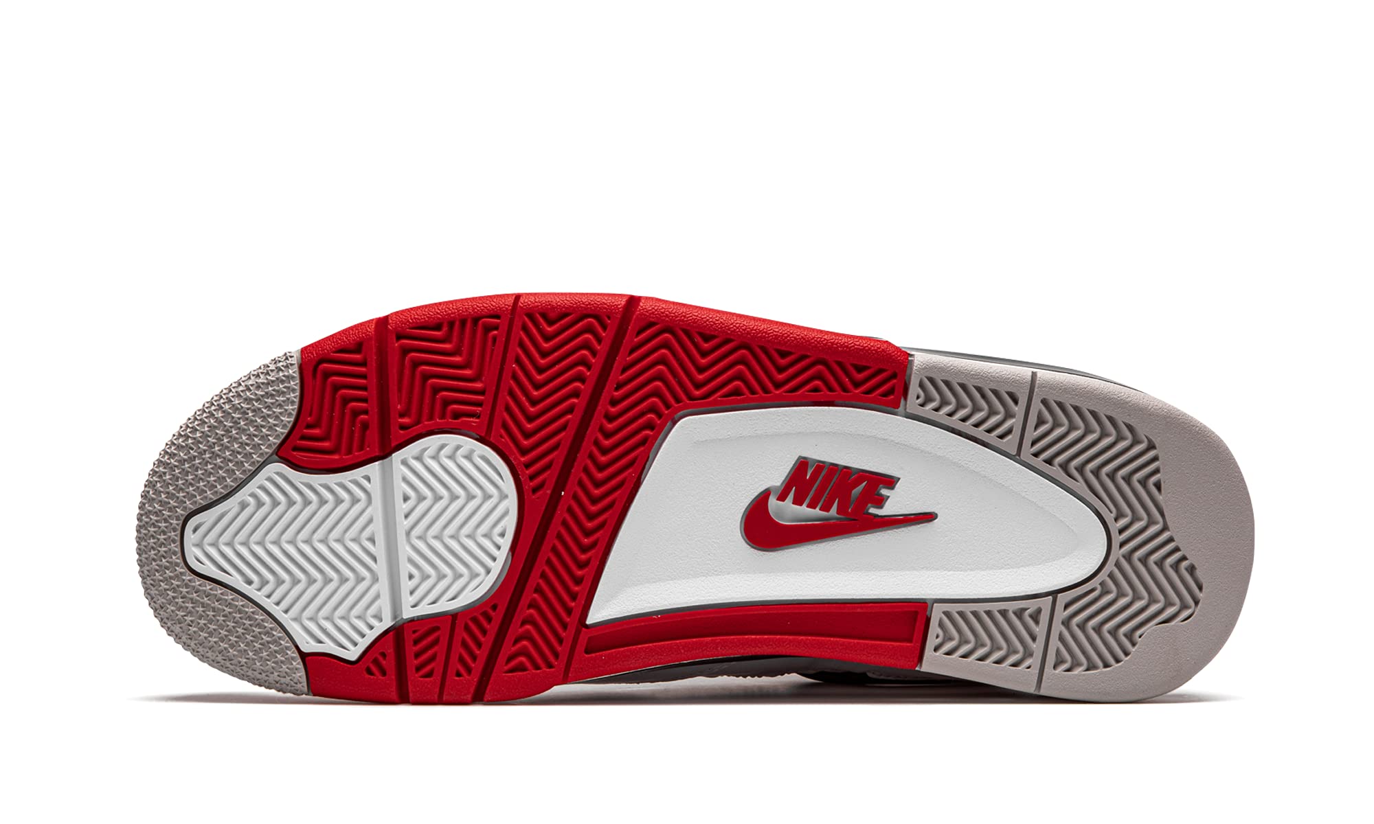 Nike Men's Air Jordan 4 Retro Fire Red 2020", White/Fire Red/Black/Tech Grey, 8.5