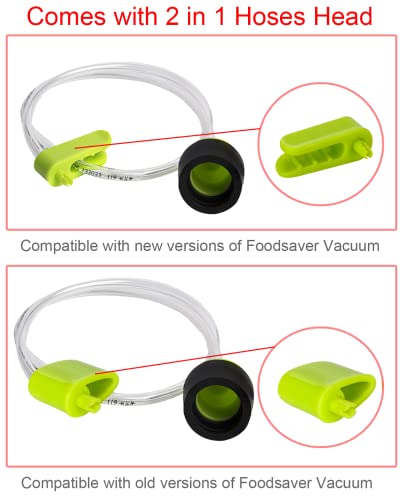wine stoppers vacuum Accessory Hose Compatible with FoodSaver(6 wine corks + 1 hose)