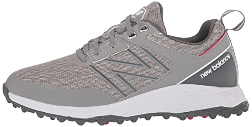 New Balance Men's Fresh Foam Contend Golf Shoe, Grey/Charcoal, 13 X-Wide