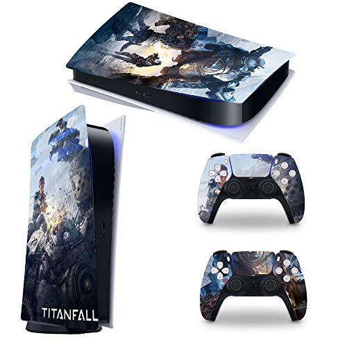 Star Fall Battle PS5 Digital Edition Whole Body Vinyl Skin Sticker Decal Cover for Playstation 5 Digital Edition System Console and Controllers