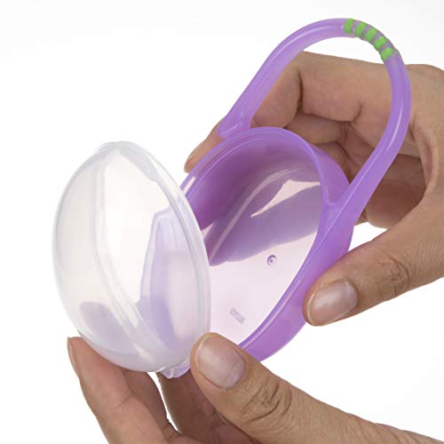 Nuby Paci-Cradle Pacifier Box, Colors May Vary