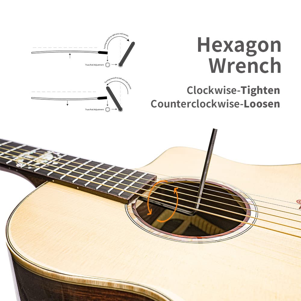 TRUMON Cutaway Acoustic Guitar Solid Top Dreadnought Adult Beginner Full Size 41" with Acustica Guitarra Starter Bundle Kit