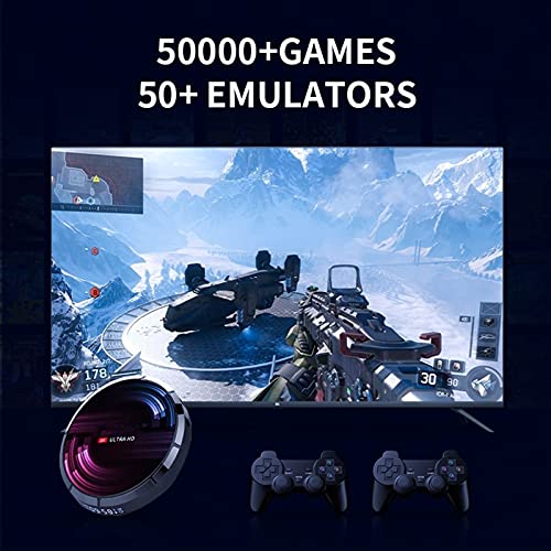 TTXP Retro Video Game Console, Super Console Built-in 3(EmuELEC/Android/CoreELEC)-in-1 System,4K UHD Output,Support PS1/PSP/NES/SEGA Saturn, Gifts for Men Who Have Everything