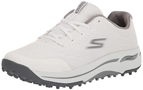 Skechers Women's Arch Fit Golf Shoe Sneaker, White, 6.5 Wide