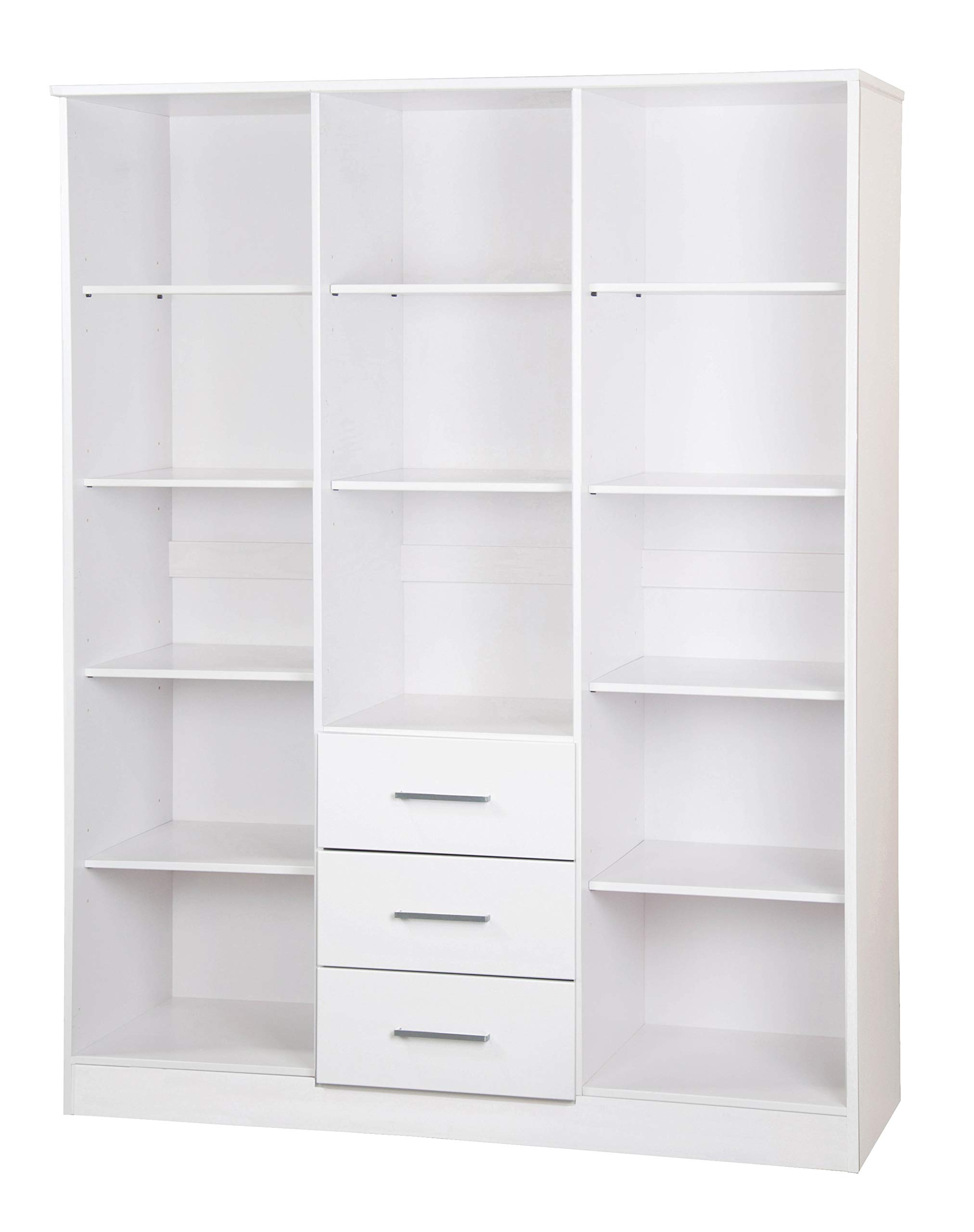Palace Imports Cosmo, Metro, Universal Wardrobe/Armoire/Closet Optional Shelves, 5631, White, Set of Two. 8 Metal Pegs Included.
