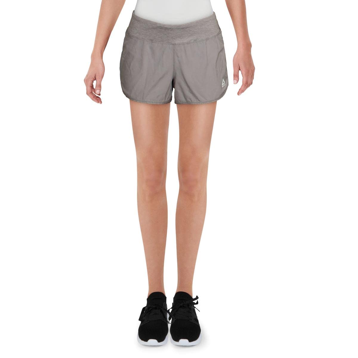 Reebok Womens Flight Short Water Repellent Stretch Shorts Gray M