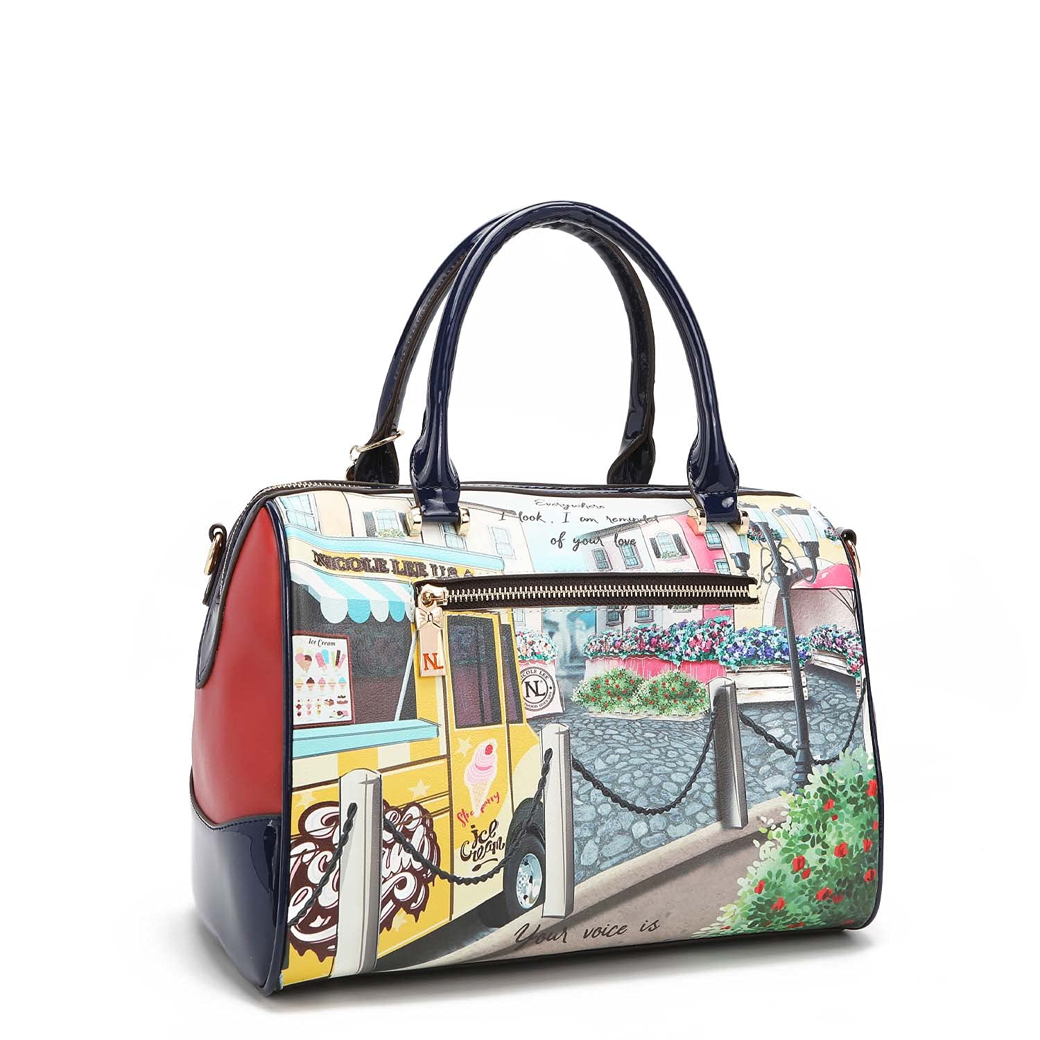 Nicole Lee Cozy Street in Milan Boston Bag