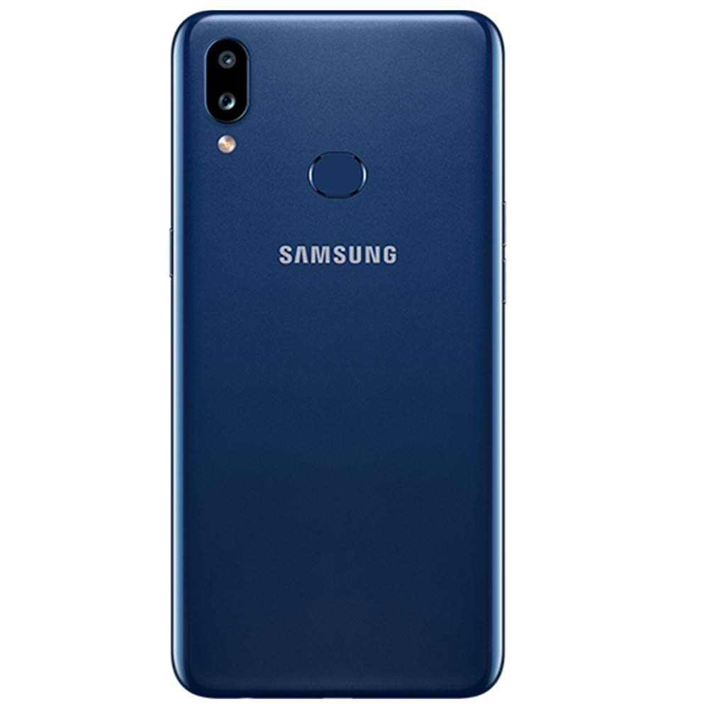 Samsung Galaxy A10s with Fingerprint (32GB, 2GB RAM) 6.2", Android 9.0, Dual SIM GSM Factory Unlocked A107M/DS - US + Global 4G LTE International Model (Blue, 32GB + 64GB SD Bundle)