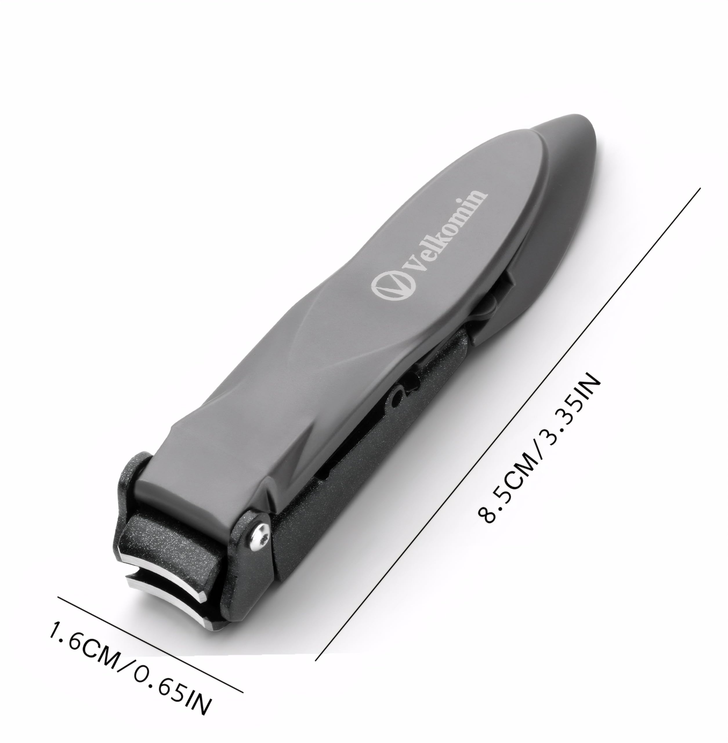 Nail Clippers for Men with Catcher, Ergonomic Design Self-Collecting Sharp Blade Durable Nail Clipper Cutters Trimmer for Men and Women, 18-month Replacement Warranty