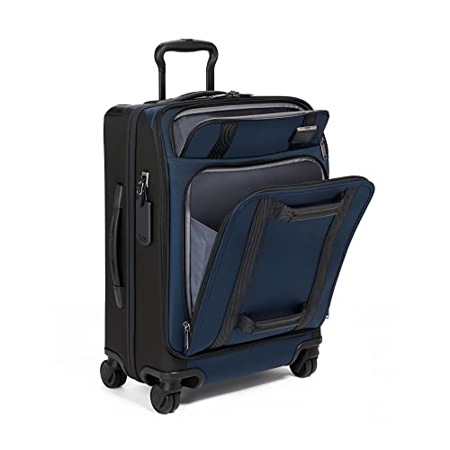 TUMI - Merge Continental Front Lid 4 Wheeled Carry-On Luggage - 22 Inch Rolling Suitcase for Men and Women - Navy/Black
