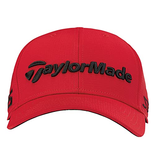 TaylorMade Golf Standard Tour Radar Hat, Red, Medium
