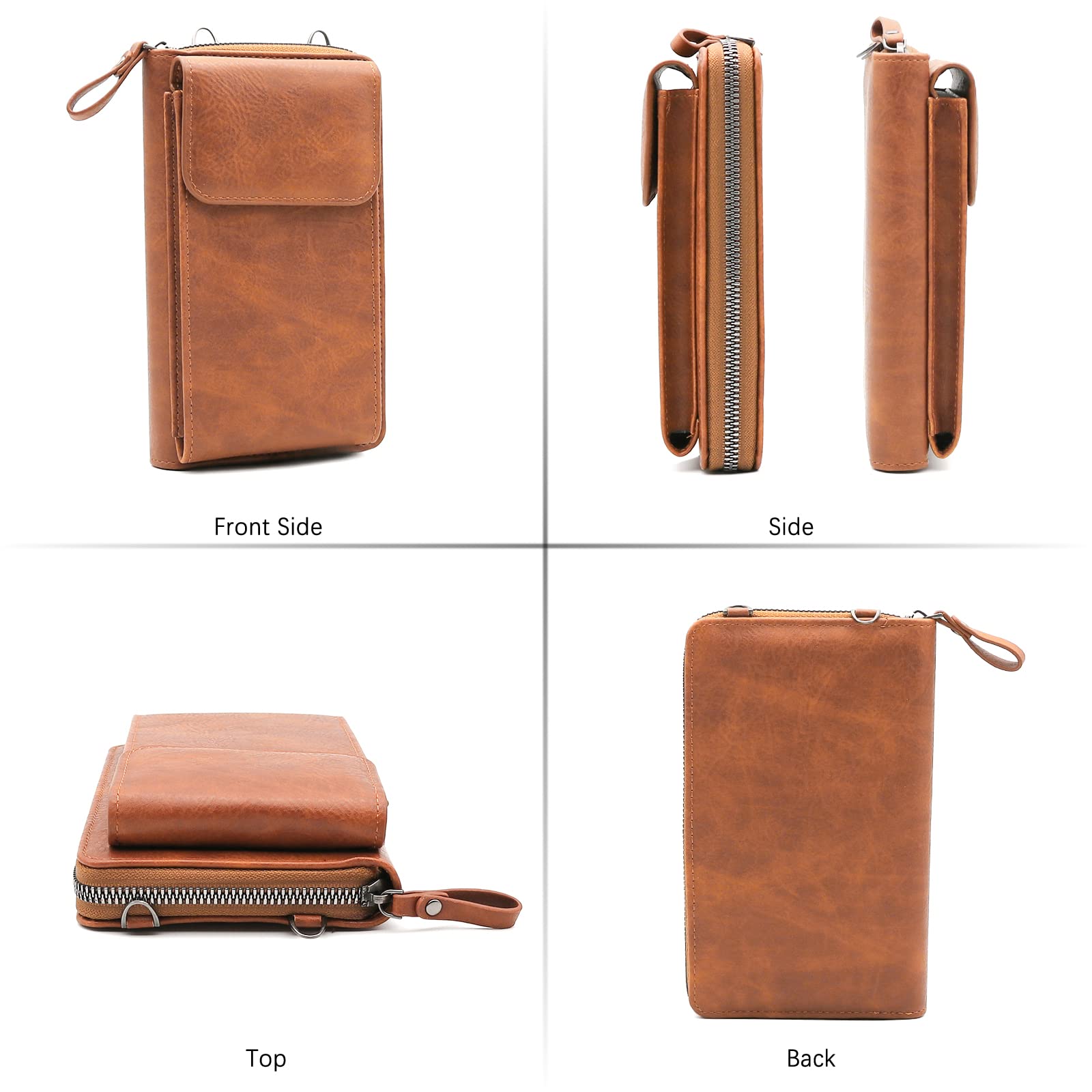 YAMEIZE Small Crossbody Bag for Women - Travel Shoulder Bag Cell Phone Wallet Purse witn Adjustable Shoulder Strap