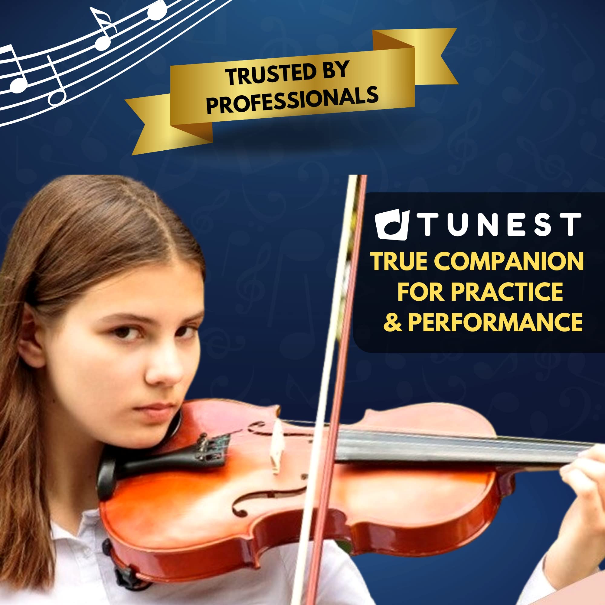 TUNEST 1/2-1/4 Size Violin Shoulder Rest - Solidwood Viola Shoulder Rest with Collapsible and Height Adjustable Feet with Thick Padded Foam for Firm Hold (1/2-1/4)