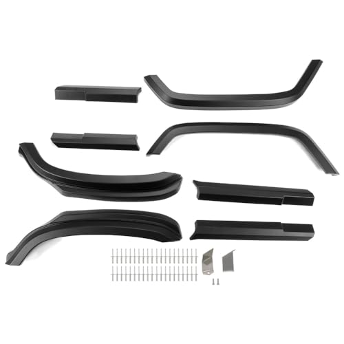 OTVPUCES 8pcs Fender Flares Front Rear Left Driver Right Passenger Plastic With Hardware SMT10773 5745440