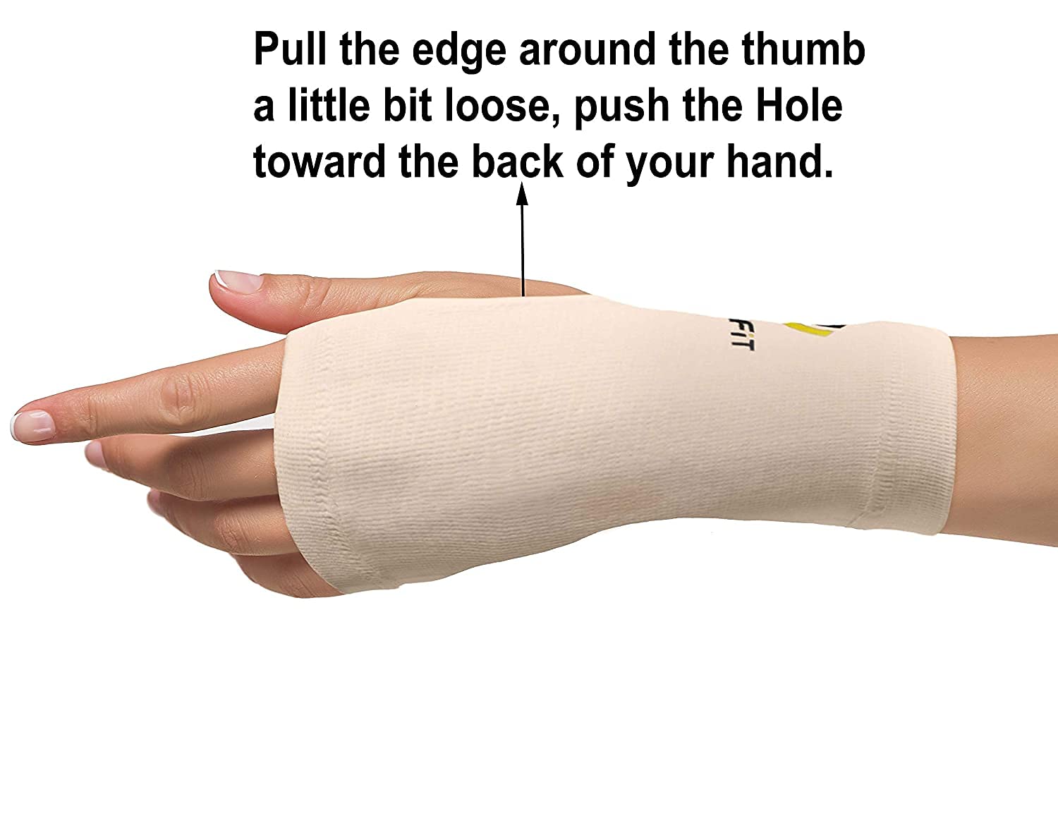 UPTOFIT Copper Wrist Brace for Women Wrist and Hand Compression Sleeve Lightweight Breathable for all day support (Large - 1 Piece)