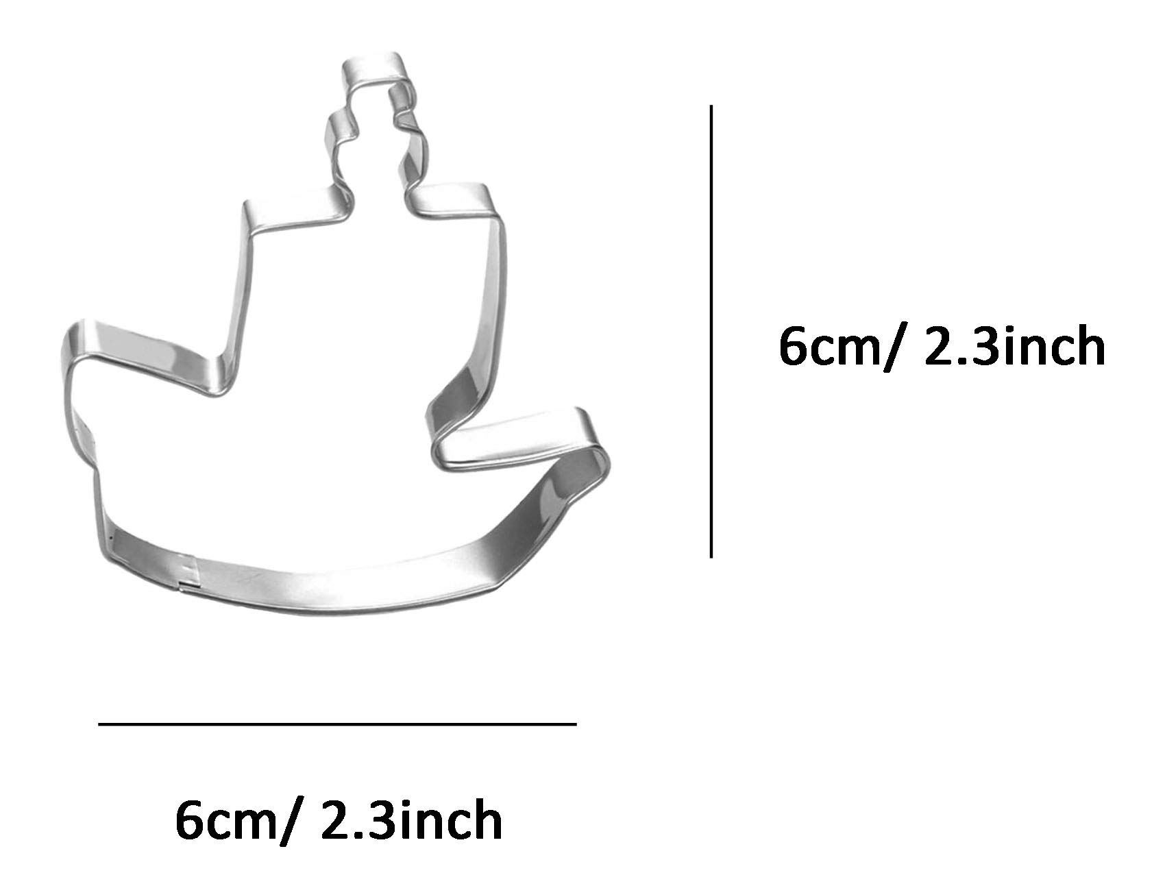 ZDYWY Pirate Ship Boat Shaped Cookie Cutter