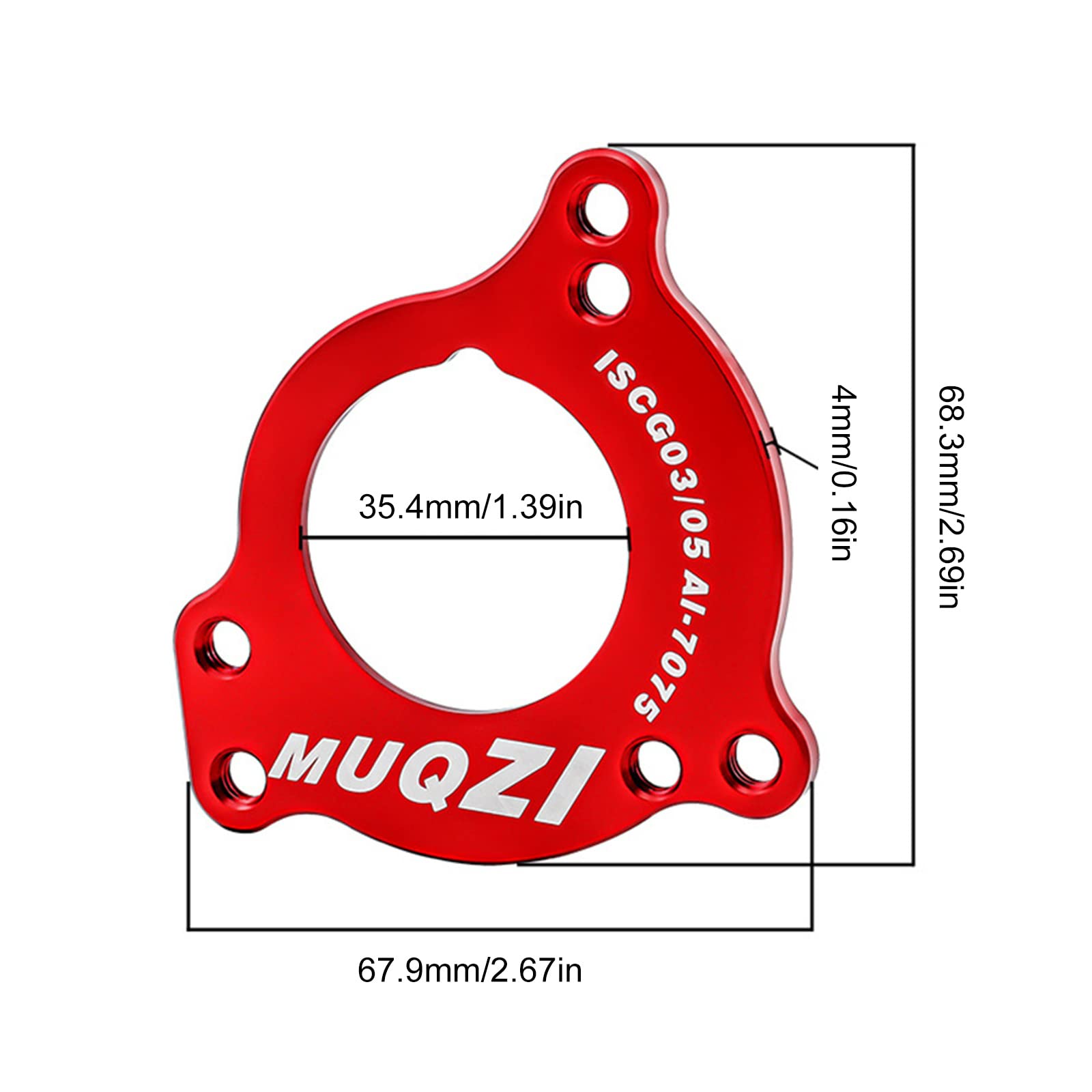 NUEAYMS Bike Chain IS03 05 Guide Conversion for Seat Bottom Bracket Adapter ISCG 03 05 Chain Guide Adaptor Mount Bike Par Bicycle Chain Protector Bike Chain Guard Replacement Bike Chain Guide